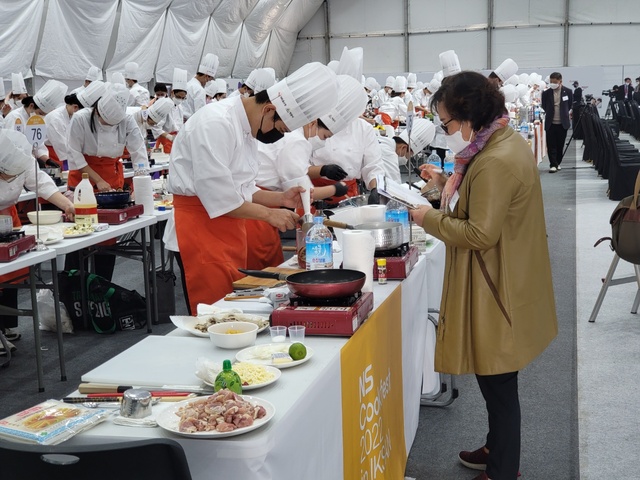 [AT포토] NS Cookfest 2022에 참가한 본선 진출자들